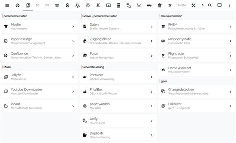 Dashboard With Links To In Home Web Based Administration Portals Ie Router Cockpit Pihole