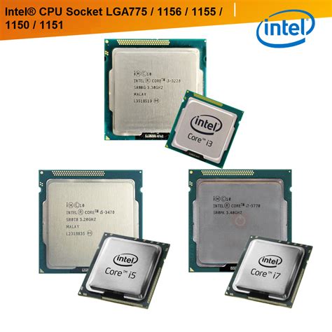 Intel® Cpu Socket Lga1156 1155 Processor Tray No Fan Used