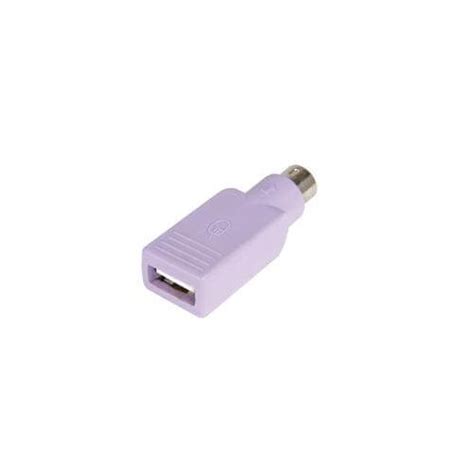 Replacement USB Keyboard To PS Adaptor Mauve UK Quasar UK