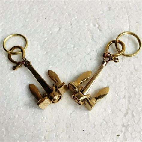 Brass Keychain Etsy