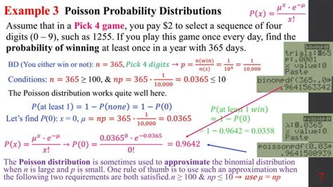 Poisson Probability Distributions Ppt