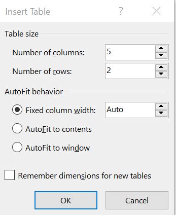 How To Create A Table In MS Word