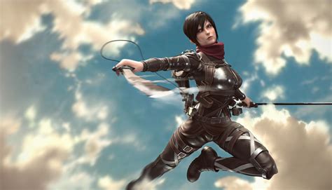 Artstation Mikasa Ackerman Aot S4 Game Assets
