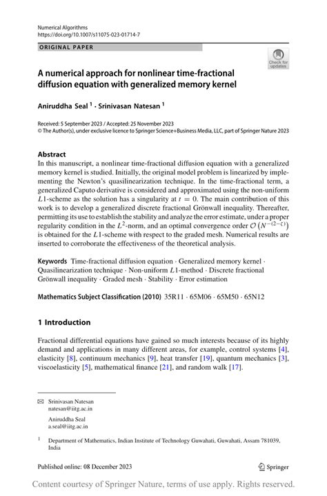A Numerical Approach For Nonlinear Time Fractional Diffusion Equation