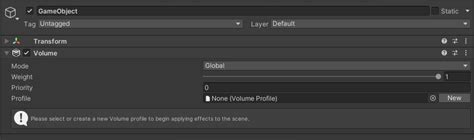 【unity】urp（hdrp）でvolumeを初めてみよう Topdown Engineを極める