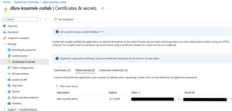 Secure Databricks Notebook Run In Azure Data Factory With Service