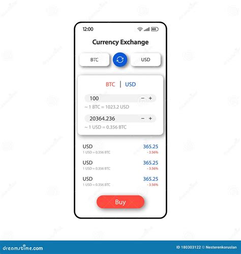Currency Exchange Smartphone Interface Vector Template Mobile App Page