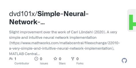 Github Dvd101xsimple Neural Network Implementation In Matlab Slight Improvement Over The
