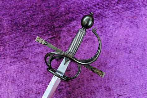 Quillion Tip Swept Hilt Rapier Aluminum — Jesse Belsky Stageswords