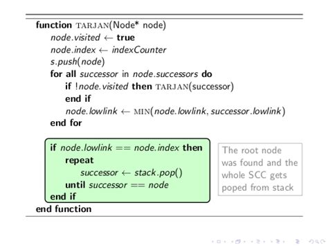 Beamer Mark A Pseudocode Block And Insert Comments Near It Tex