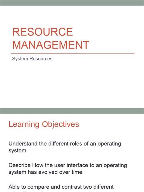 grade 9 operating systems pptx 1 1 pdf graphical user interfaces operating system
