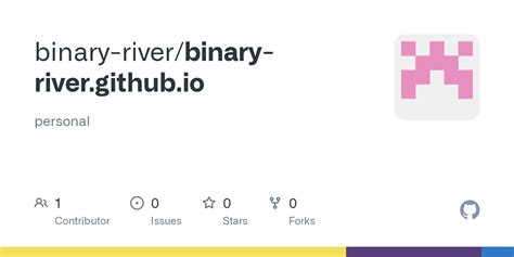 Github Binary Riverbinary Personal