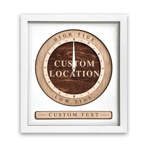 Custom Location Tide Clock Tidal Clock Tracker Nautical Chart Clock
