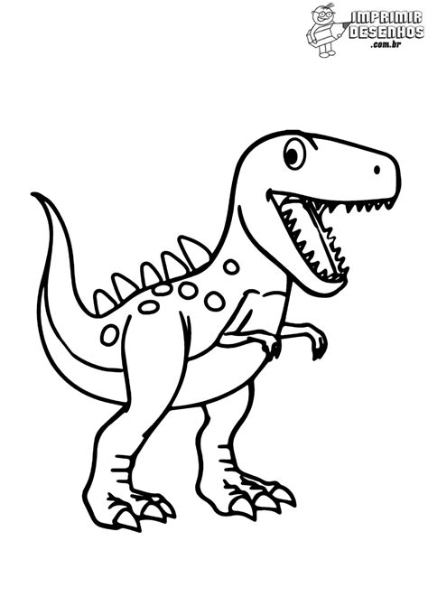 Dinossauro Tiranossauro Rex Para Colorir Imprimir Desenhos