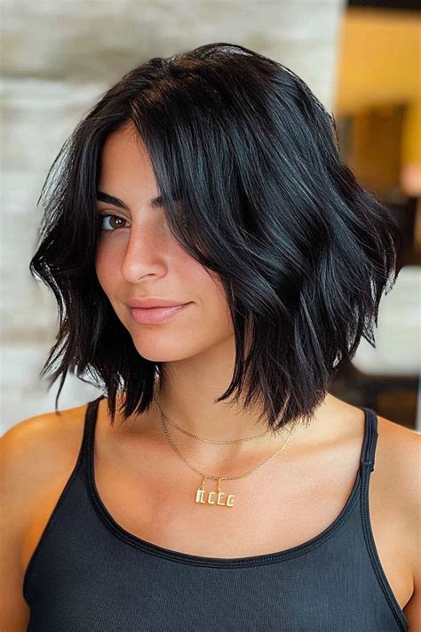 70 Coolest Long Bob Hairstyles Aka Short Dark Hair Long Bob