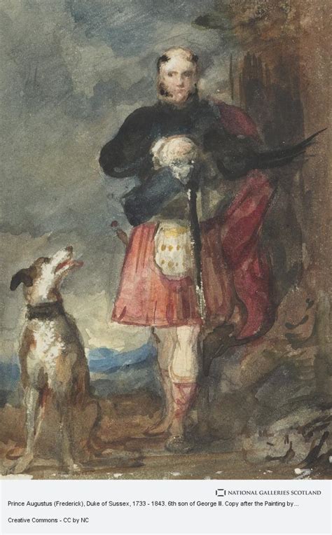 Prince Augustus Frederick Duke Of Sussex 1733 1843 6th Son Of George Iii Copy After The