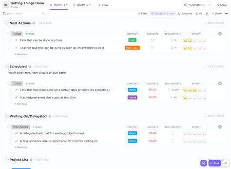 생산성을 위해 작업 완료됨 순서도를 사용하는 방법