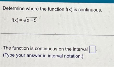 solved determine where the function f x ﻿is