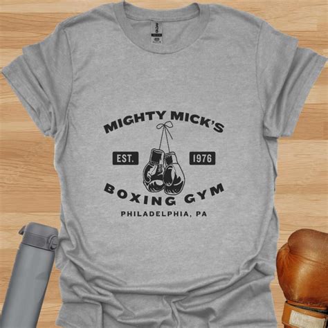 Rocky Inspired Mighty Micks Boxing Gym Boxing Shirt From Phillys