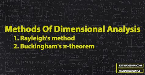 What Are The Methods Of Dimensional Analysis Extrudesign
