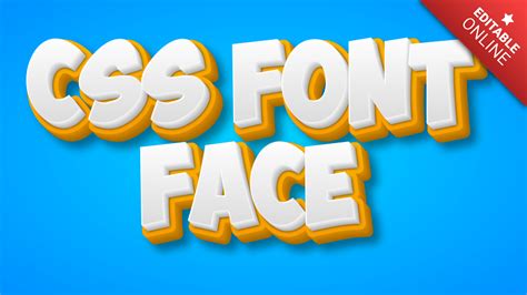 Css Font Face Text Effect Generator