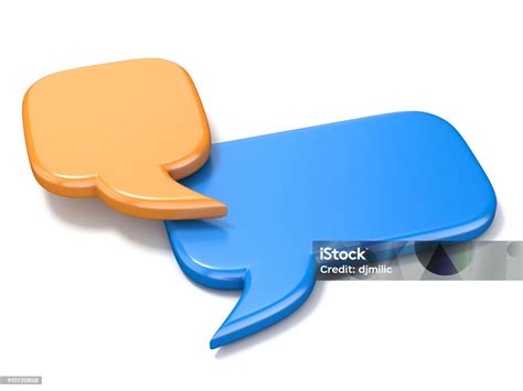 오렌지와 블루 사각 빈 연설 거품 3d 대화 풍선 문자 기호에 대한 스톡 사진 및 기타 이미지 대화 풍선 문자 기호 두 물체 0명 Istock
