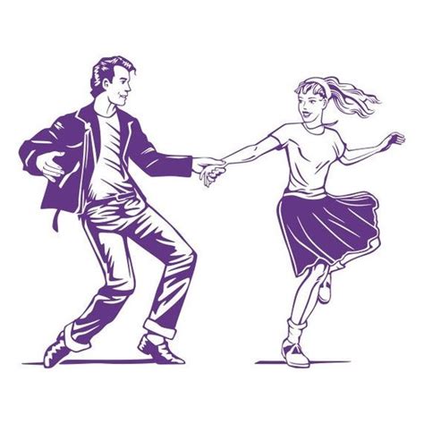 Dancing Couple Cuttable Design PNG DXF SVG Eps File For Silhouette Cameo And Cricut Baile