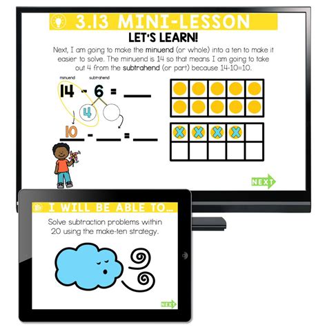Lucky To Learn Math 1st Grade Lesson 313 Make Ten Strategy Teaching Slides Lucky
