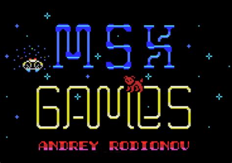 Games For Msx By Andrey Rodionov Msx Resource Center