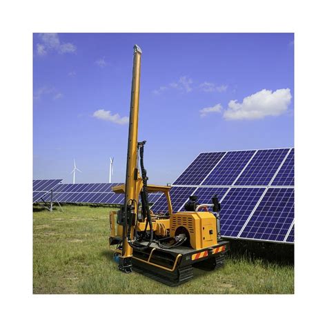 Photovoltaic Mini Pile Driver Guardrail Installation Small Solar Pile Driver Air Hammer Pile