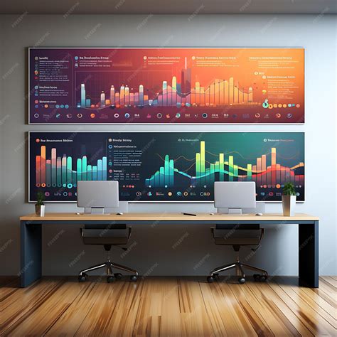 Premium Ai Image Set Of Data Analytics Banner Ads Data Charts And Graphs Vibrant And Flat 2d