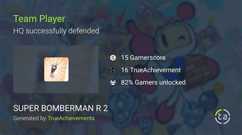 Team Player Achievement In Super Bomberman R 2