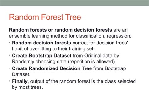 Lecture 4a Random Forest Classifier And Svmpptx
