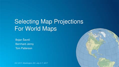 PDF Selecting Map Projections For World Maps