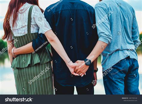 Love Triangle One Woman Two Babes Stock Photo Shutterstock