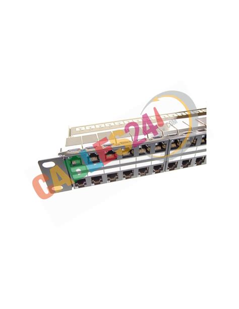 48 Port Shielded High Density Cat6a Patch Panel With Support Bar