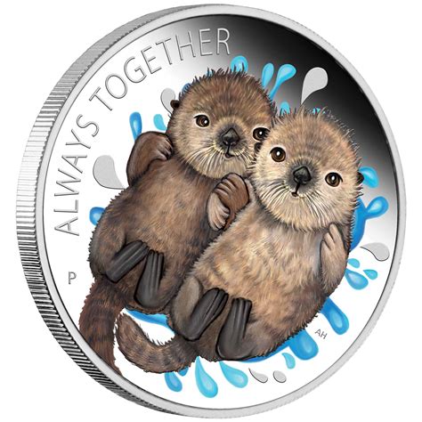 Always Together Otter 2020 12oz Silver Proof Coin