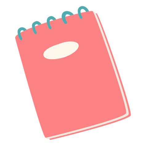 Red Notebook Flat Red PNG SVG Design For T Shirts