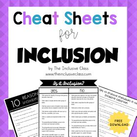 Cheat Sheets For Inclusion All In One Place Artofit