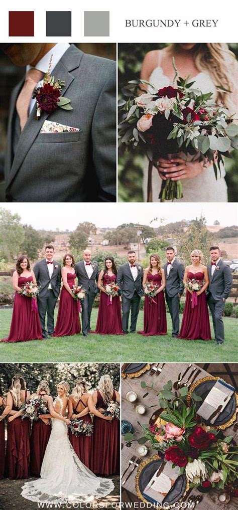 8 Popular Burgundy Fall Wedding Colors Combos 2024