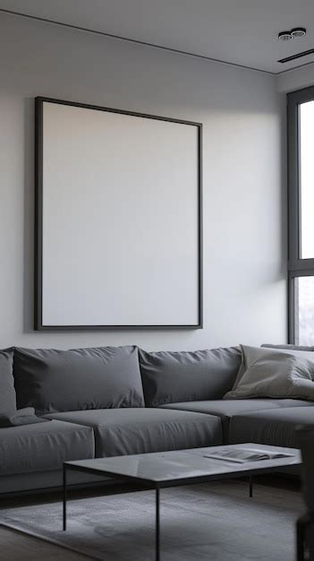 Premium Photo Single Vertical Oriented Blank Picture Place For Your