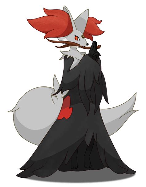 Shiny Delphox By Simplederk On Deviantart Pokemon Art Pokemon