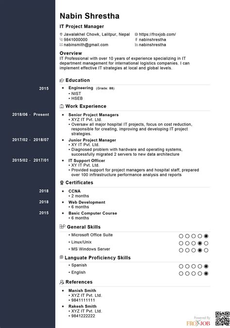 Curriculum Vitae Nepali Cv Format