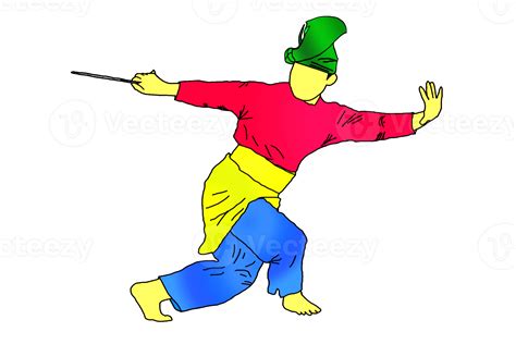 Warrior Movement Pattern With Weapon Malay Traditional Weapon Call