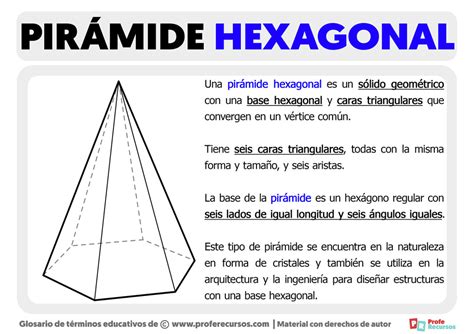 Pirâmide De Base Hexagonal Fdplearn