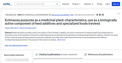 Echinacea Purpurea As A Medicinal Plant Characteristics Use As A