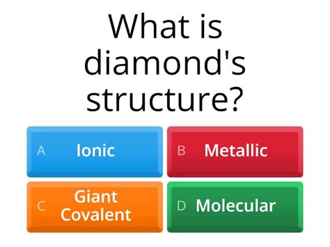 Giant Covalent Structures Quiz