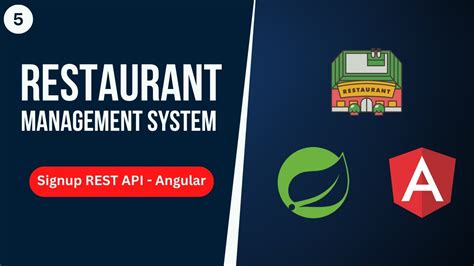 Restaurant Management System With Spring Boot And Angular Signup Rest Api In Angular Part 5