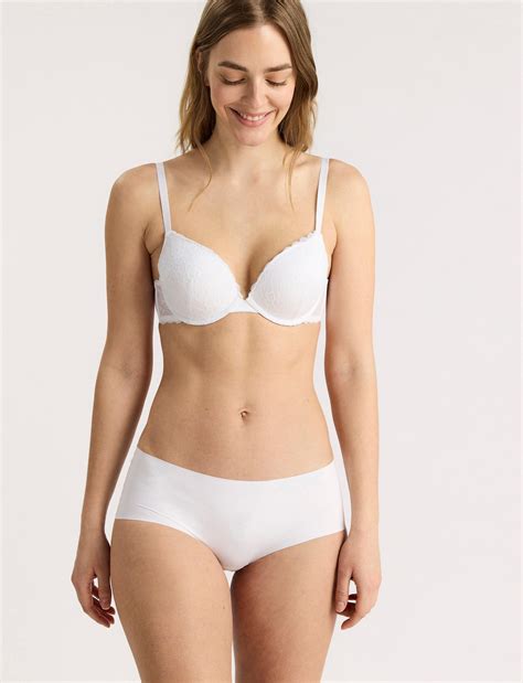 Lindex Bra Linnea In Lace White Push Up Bhs Switzerland