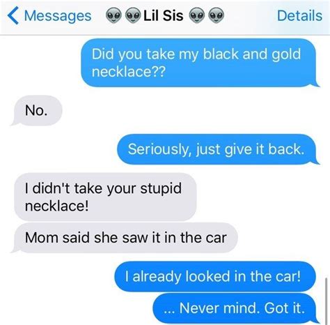 17 Ridiculous Texts All Siblings Have Sent To Each Other Funny Text
